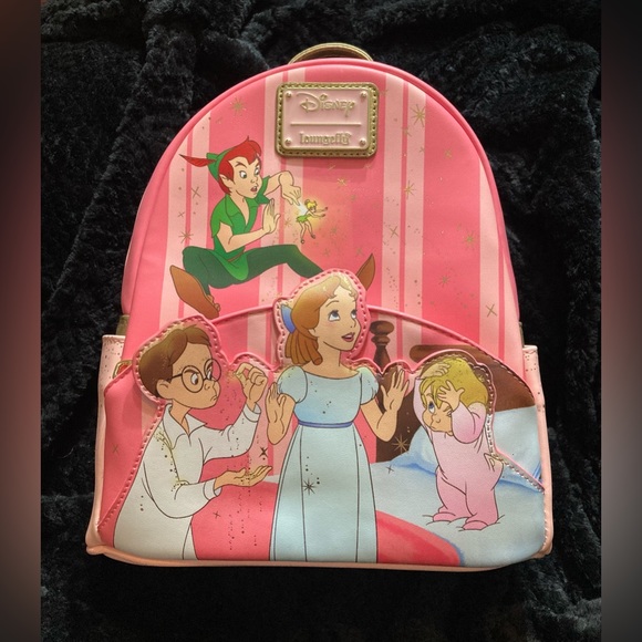 Bags | Loungefly Disney Peter Pan 7th Anniversary Group Portrait Mini ...